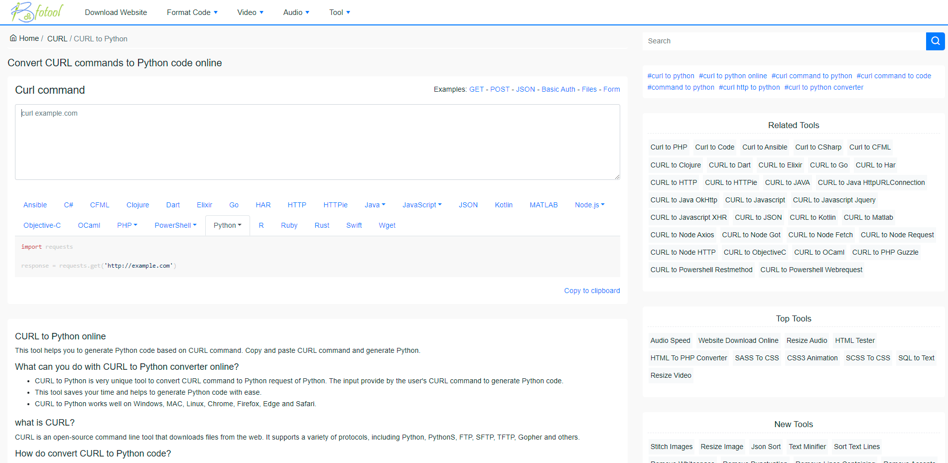 Convert Curl Commands To Python Code Online Bfotool 6140