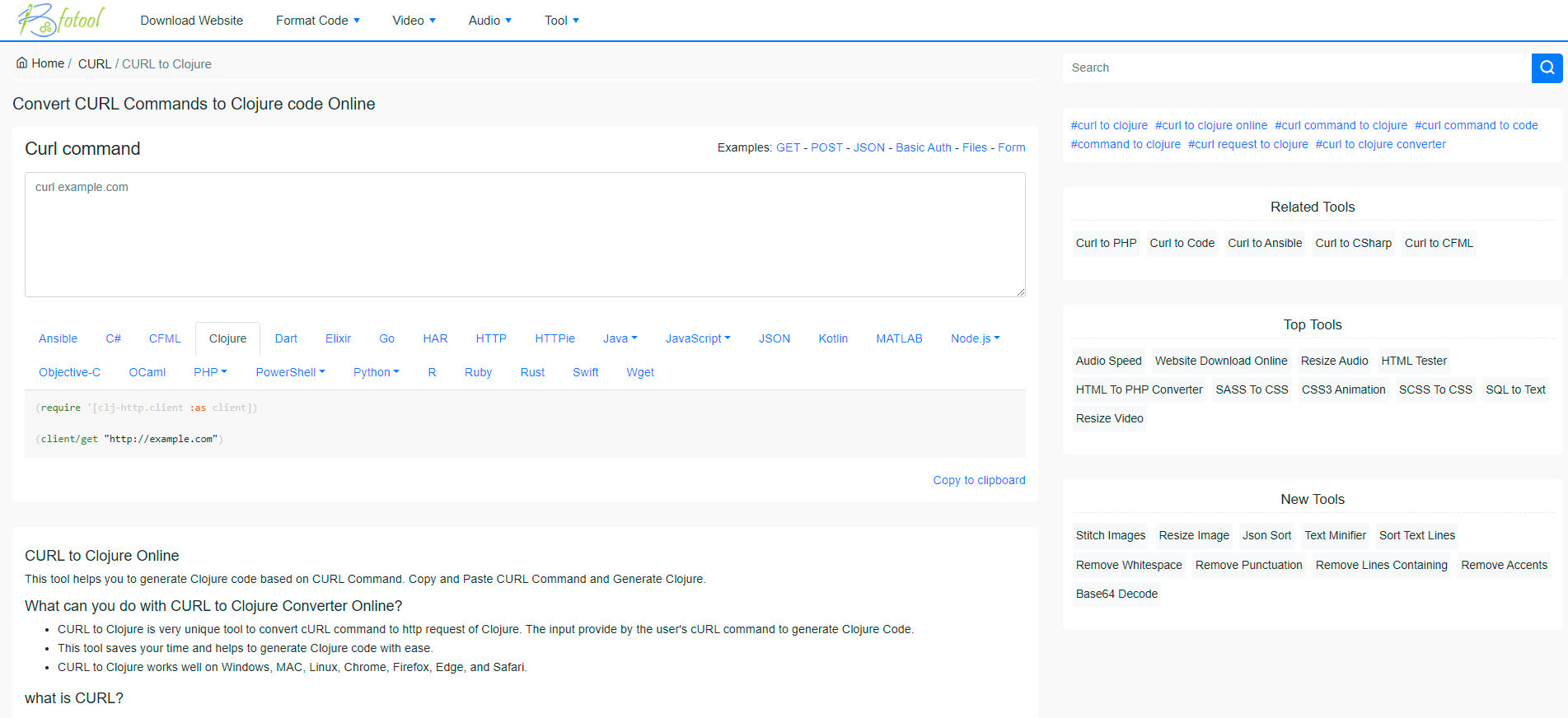 Convert Curl Commands To Clojure Code Online Bfotool 6260