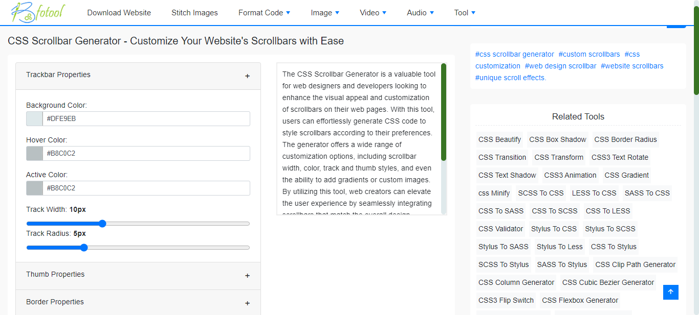 Css Scrollbar Generator Customize Your Websites Scrollbars With Ease 5538